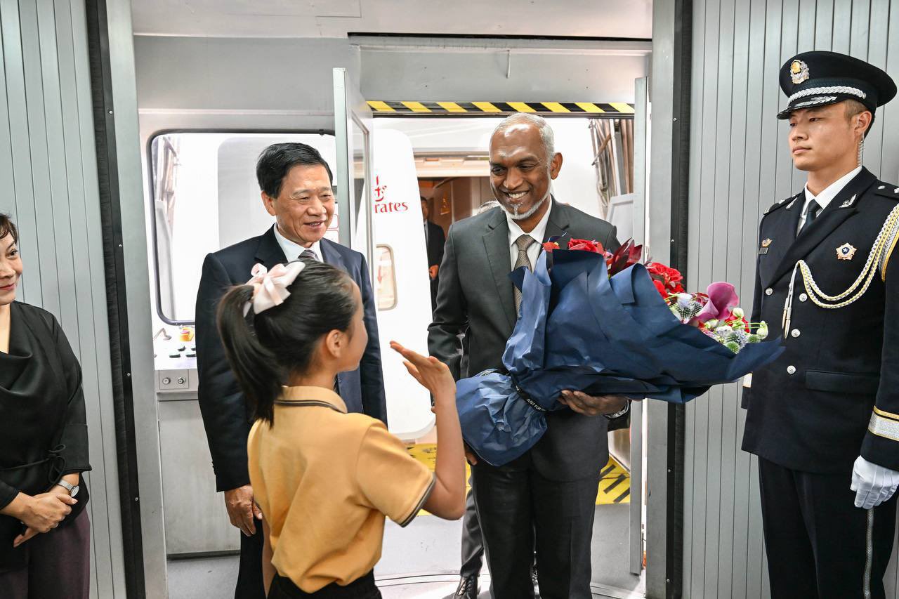 President Muizzu receives grand welcome in Beijing at start of official ...