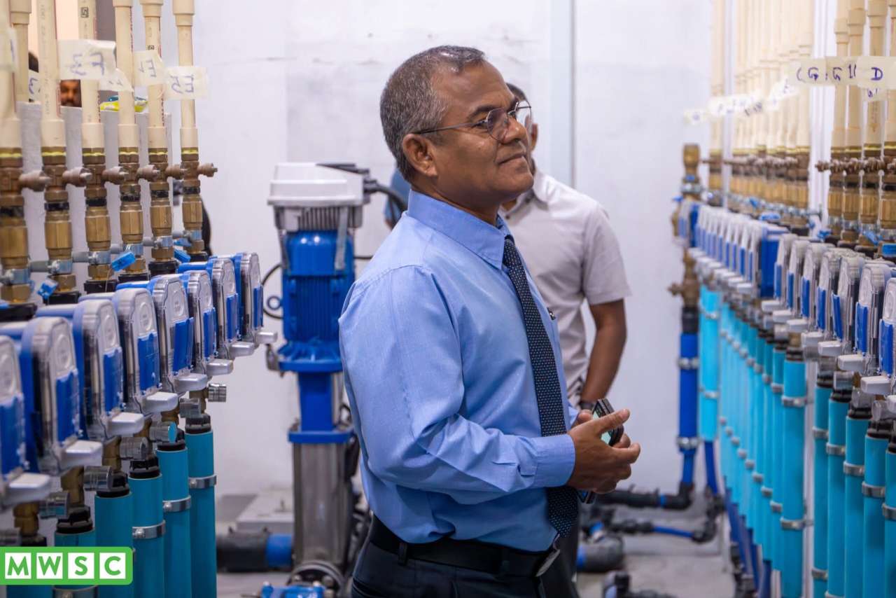 MWSC MD Matheen Reviews Water & Sewerage Progress at Hulhumalé Housing ...