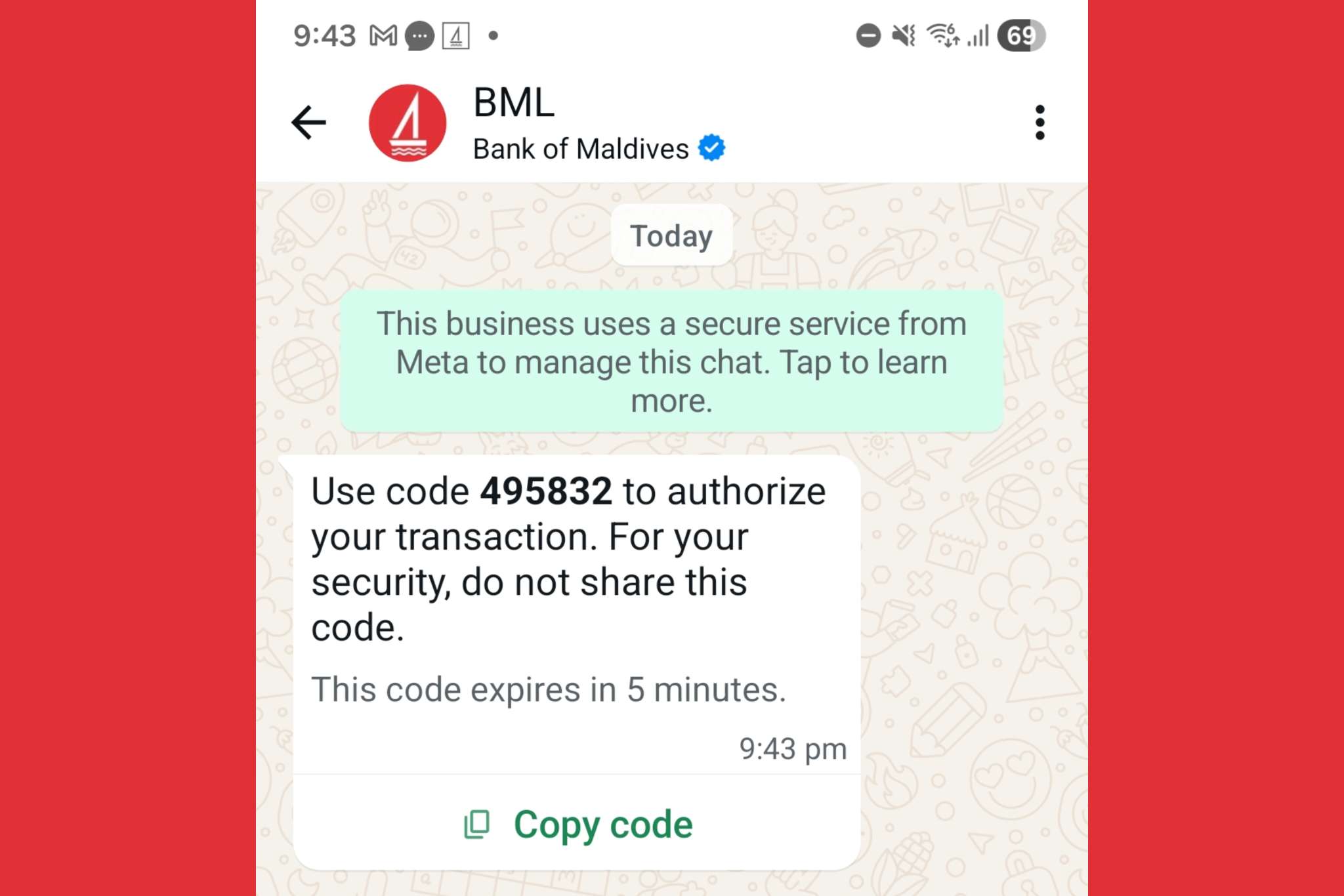 Bank of Maldives Adds WhatsApp as New Secure OTP Channel - The Standard ...