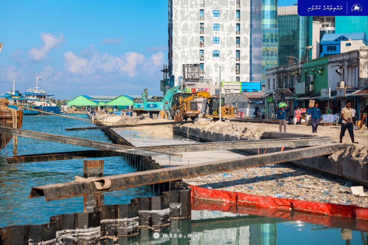 Malé Northside Road Segment 2 Advances Rapidly, 260m Sheet Piling and ...